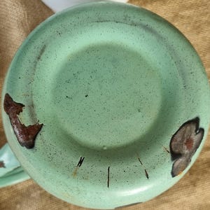 Vintage Green Enamelware Pitcher - Etsy