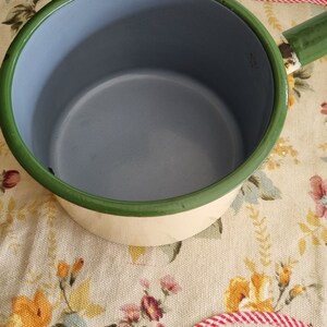 Vintage Enamelware Small Cream Pot - Etsy