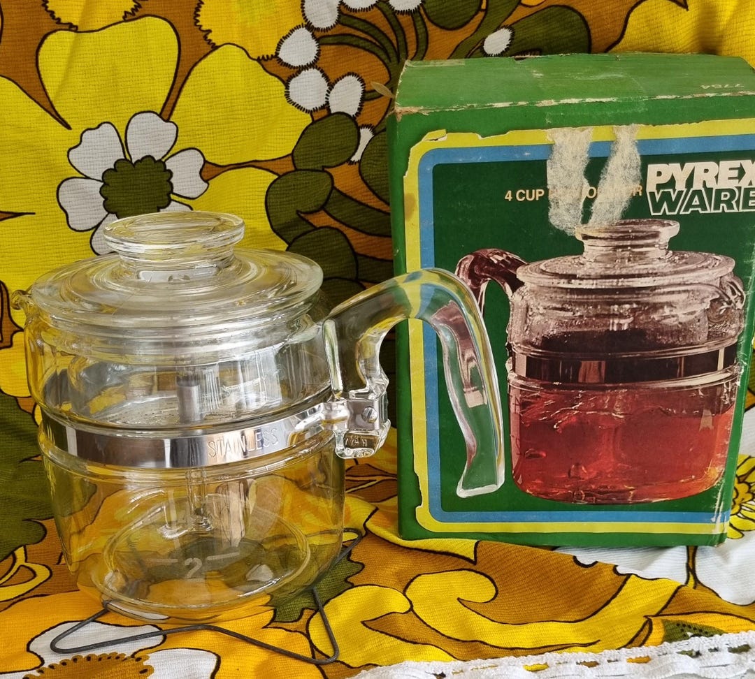 Vintage Pyrexware 1970s 4 Cup Glass Perculator - Etsy