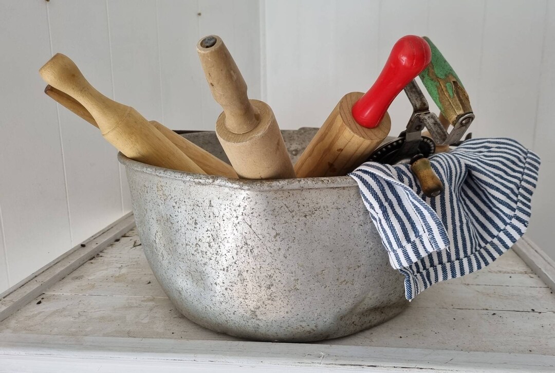 Large Vintage Aluminium Farmhouse Storage Container - Etsy