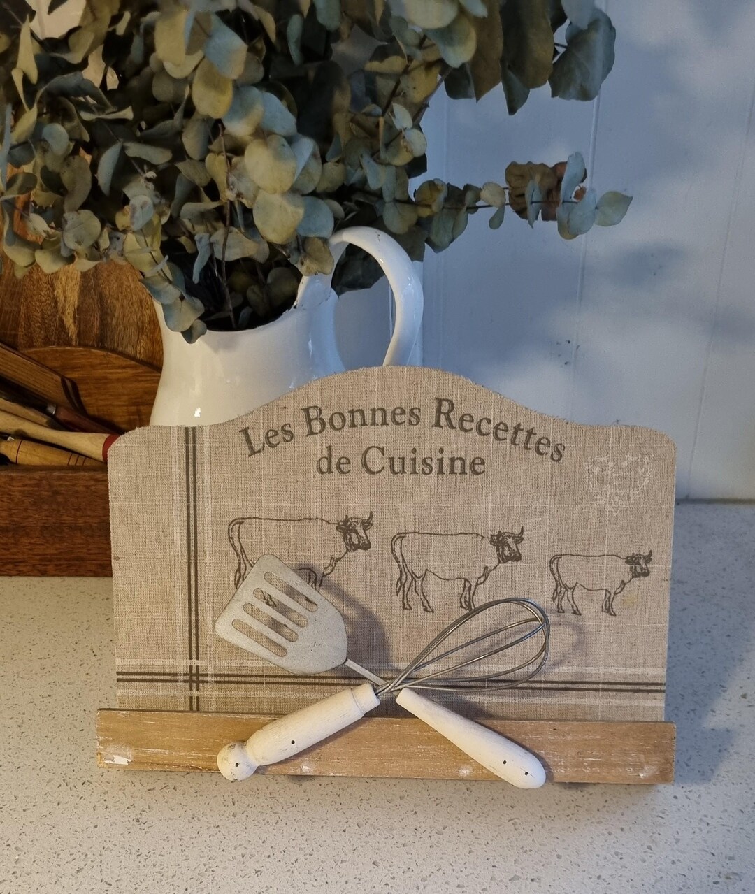 Vintage Farmhouse Style Recipe Book Holder - Etsy