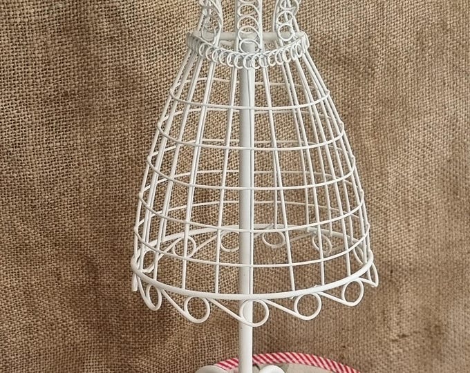 Vintage Cream Wire Mannequin Stand for Display on Table - Etsy