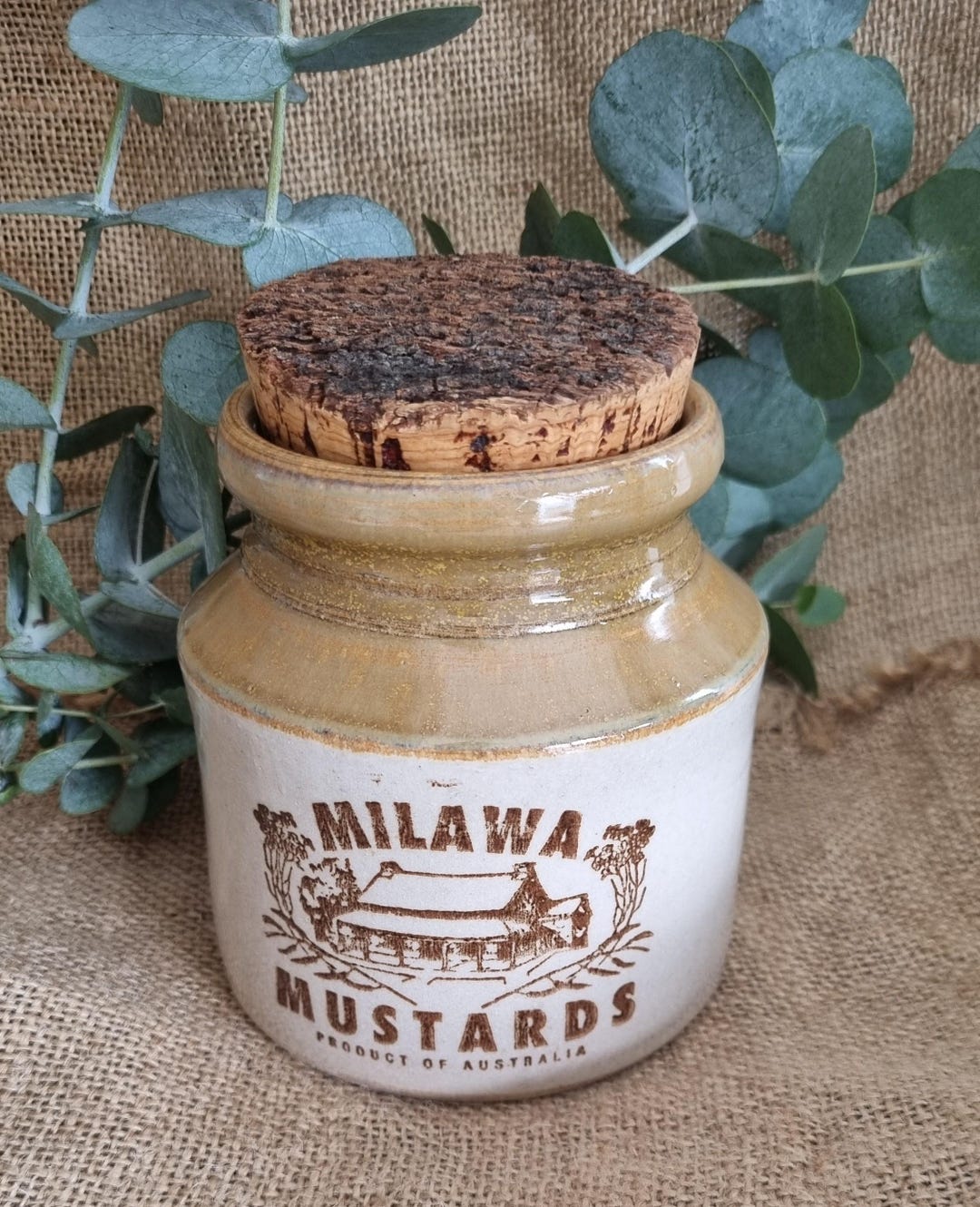 Vintage Milawa Mustards Stoneware Jar - Etsy