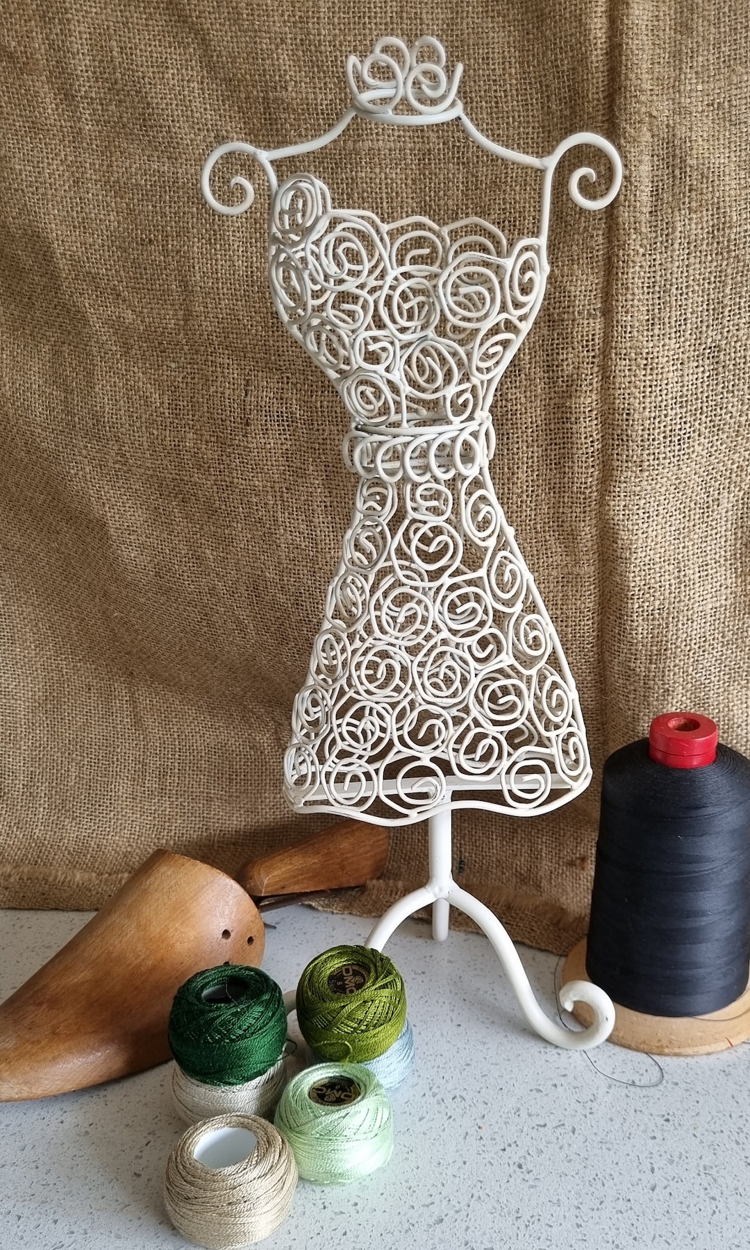 Vintage Cream Wire Mannequin Stand for Display - Etsy