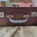 Vintage Brown Square Suitcase for Storage - Etsy