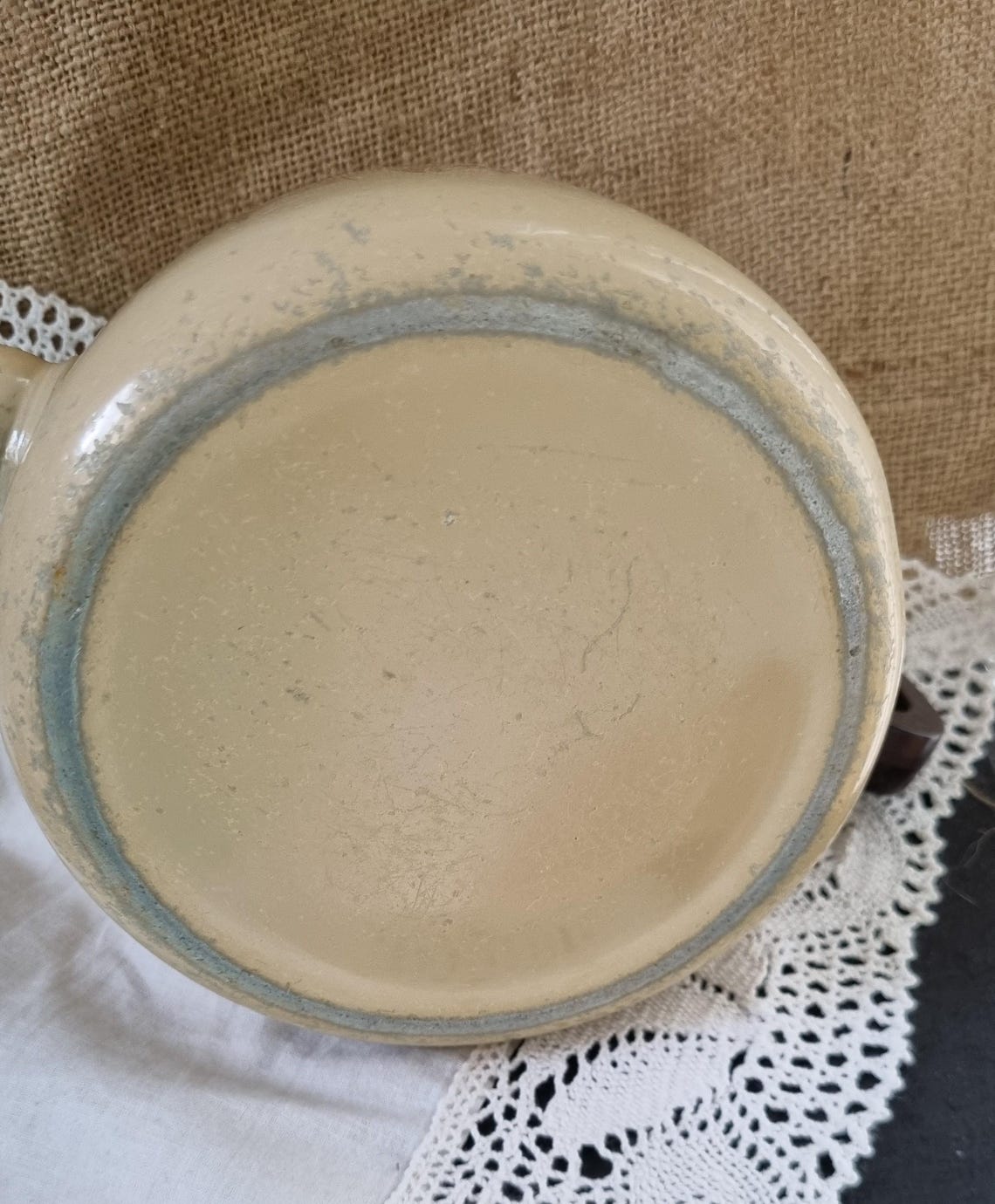 Vintage Natural Coloured Tea Pot - Etsy