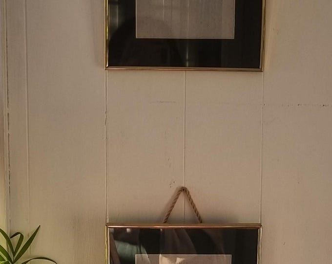 Set of Two Brass Edges Photo Frames - Etsy