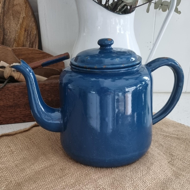 Enamel Tea Pot - Etsy