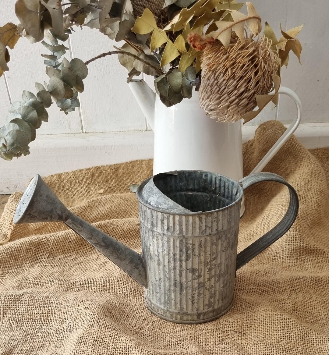 Vintage Tin Mini Watering Can - Etsy