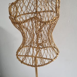 Vintage Tall Gold Coloured Wire Mannequin Stand for Table - Etsy