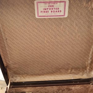 Vintage Brown Square Suitcase for Storage - Etsy