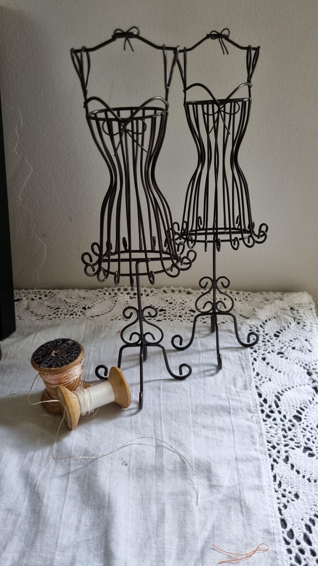 Set of Two Vintage Wire Mannequin Stands for Display - Etsy