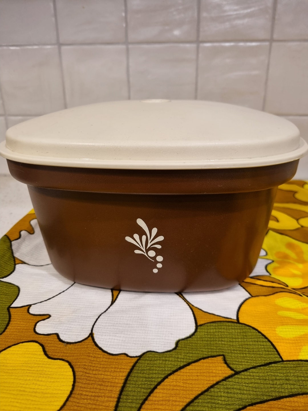 Vintage Chocolate Brown Tupperware Vegetable Container - Etsy