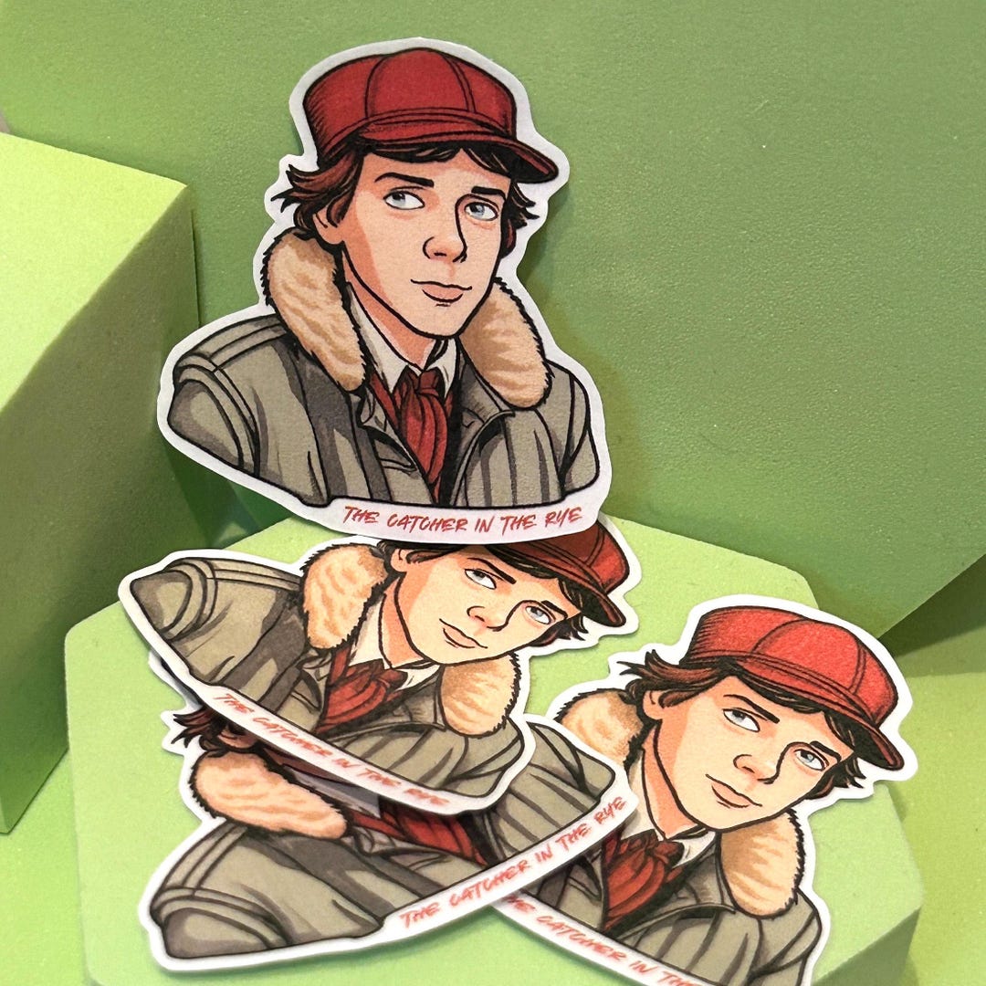 Holden Caulfield - the Catcher in the Rye - Book Classic - Sticker - Etsy