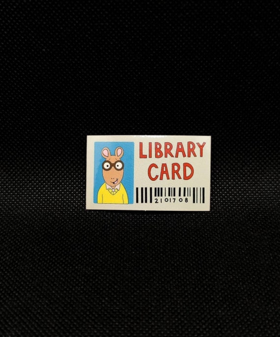 Arthur's Library Card Sticker | Etsy
