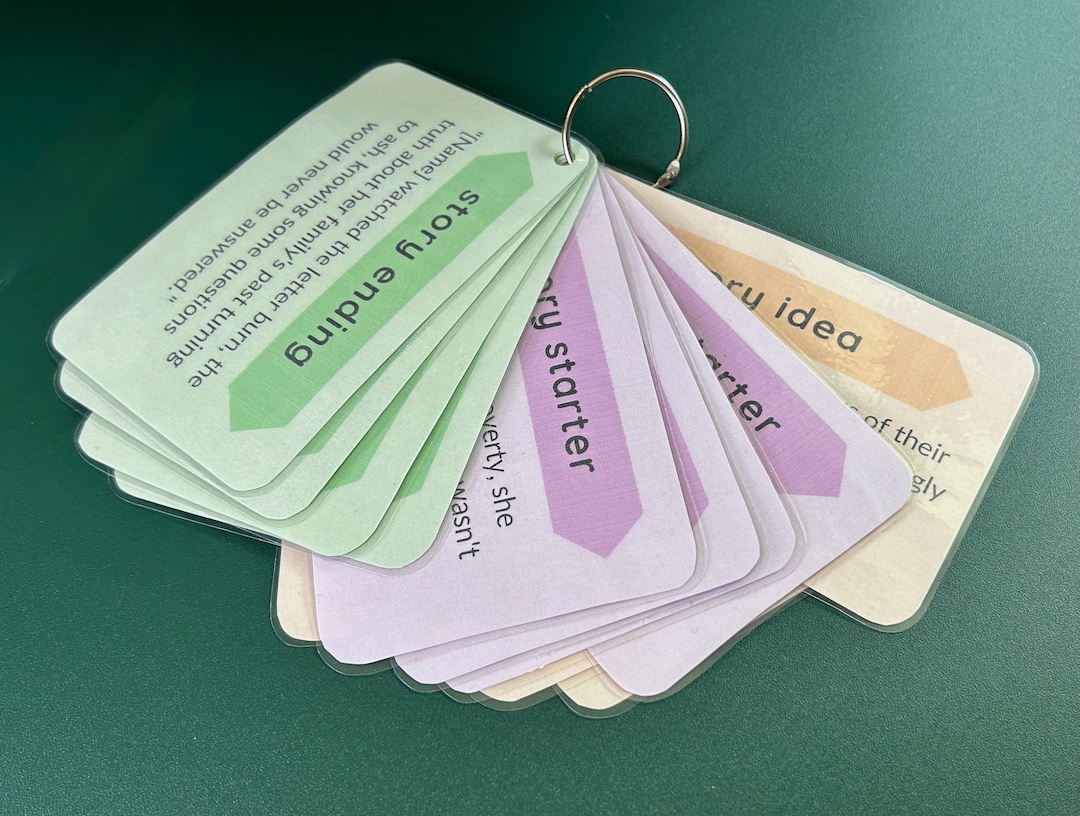 130 Printable Story Writing Cards - Unique Starters, Endings & Ideas ...