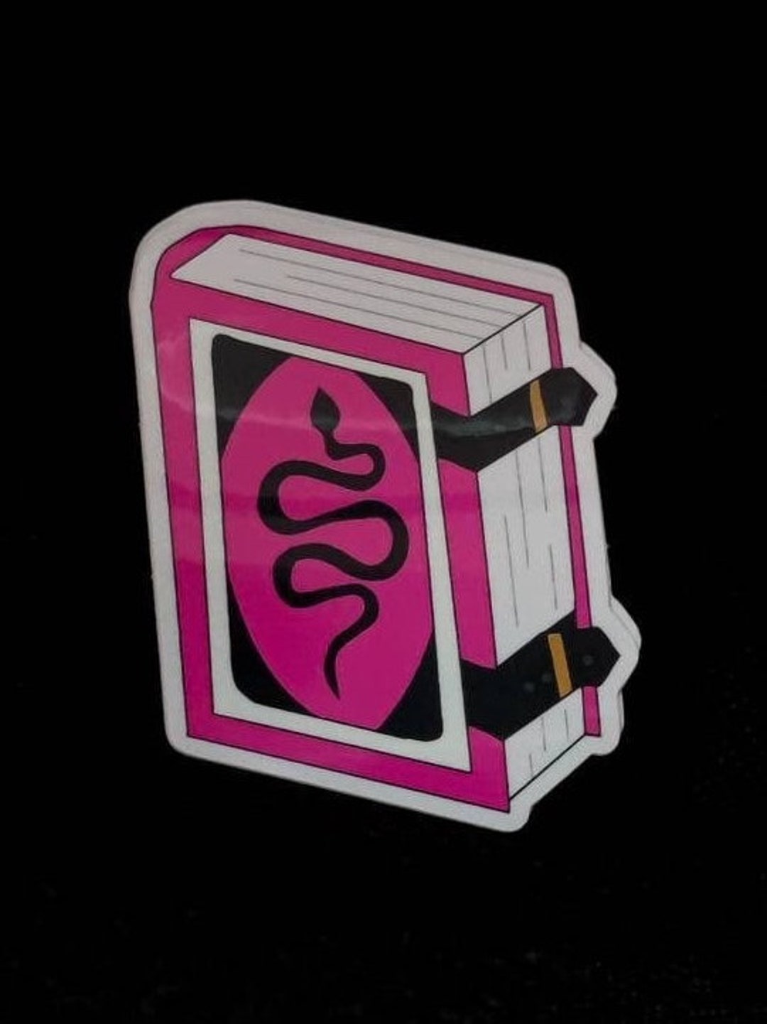 Pink Fantasy Book - Snake Diary Sticker - Etsy