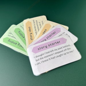 130 Printable Story Writing Cards Unique Starters, Endings & Ideas for ...