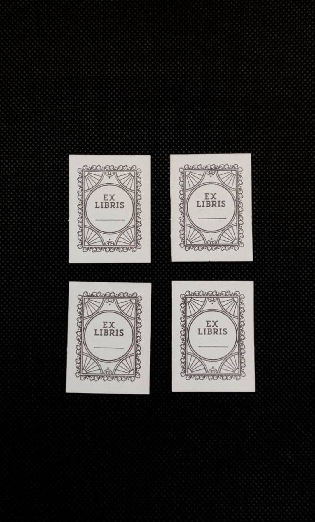 Ex Libris Stickers, 4-pack - Etsy
