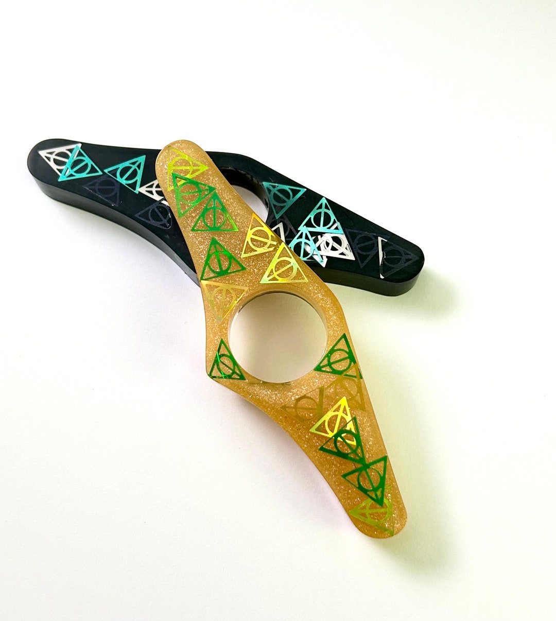 Deathly Triangles Book Ring / Page Holder - High Shine Epoxy Resin ...