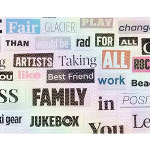 English Magazine Word Collage Cut-outs - 660+ Words - PRINTABLE - Etsy