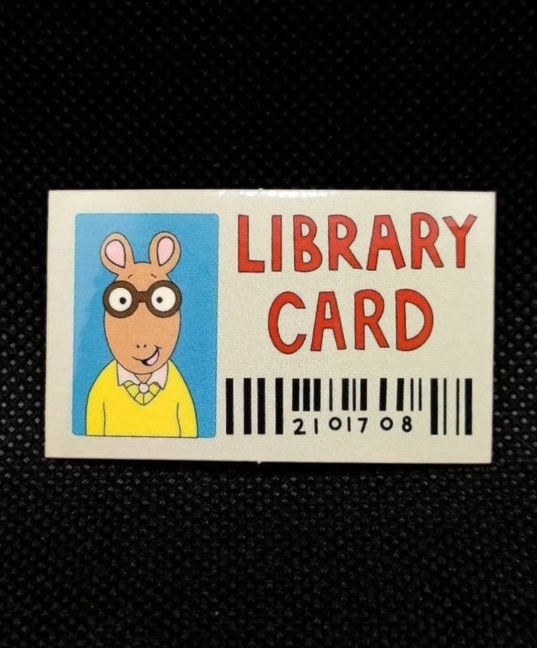 Arthur's Library Card Sticker - Etsy