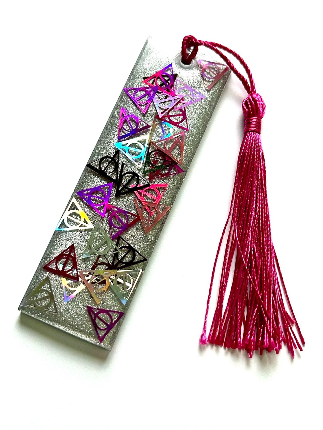 Short Deathly Triangle Bookmark - Colour Options Available - High Shine ...