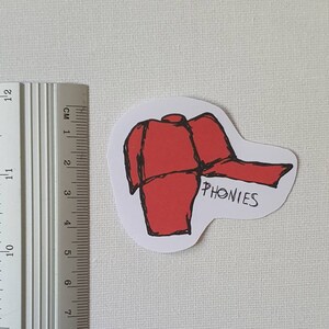 PHONIES - Red Hat From the Catcher in the Rye - Book Classic - Sticker ...
