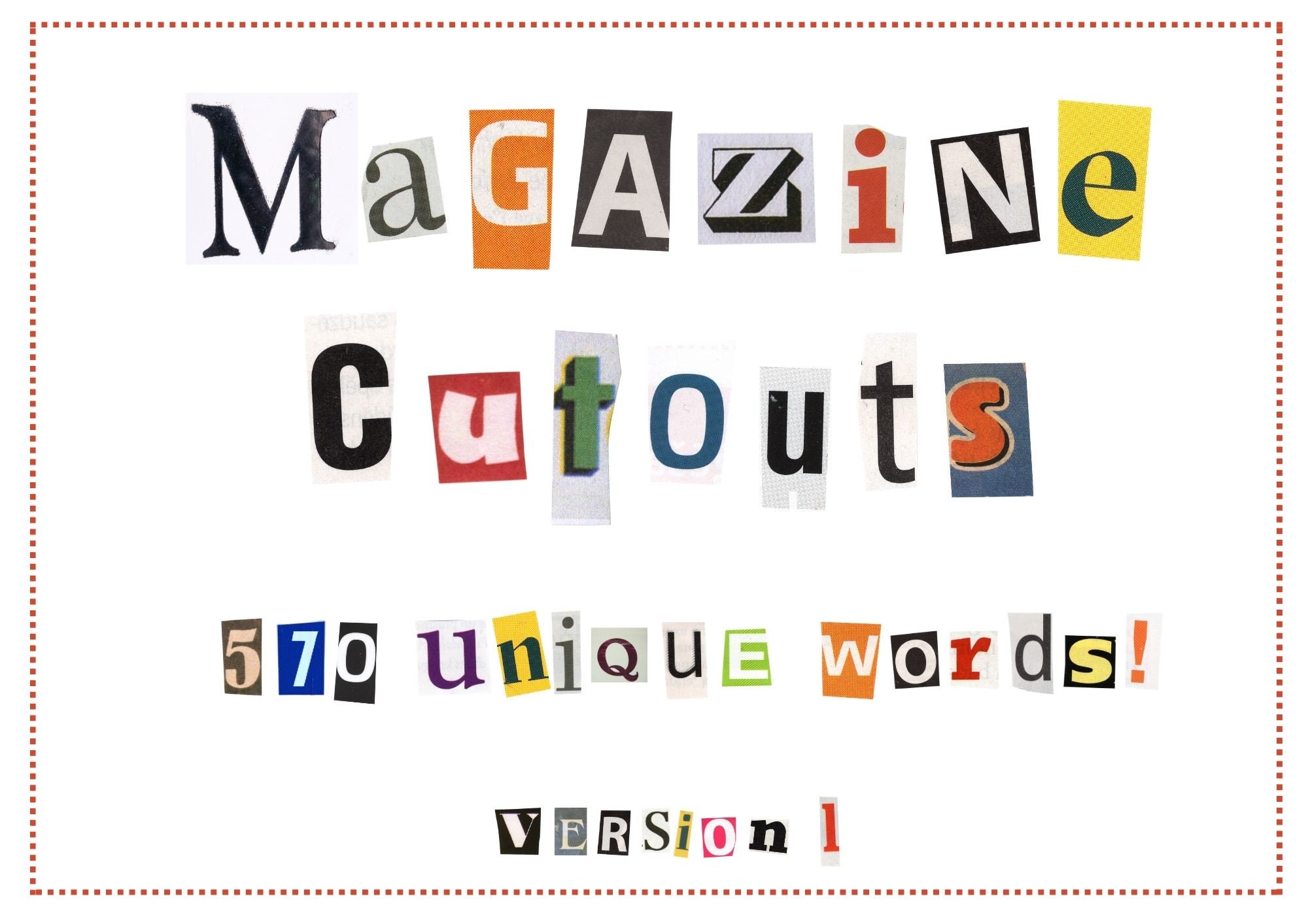 Important Word Cut Outs