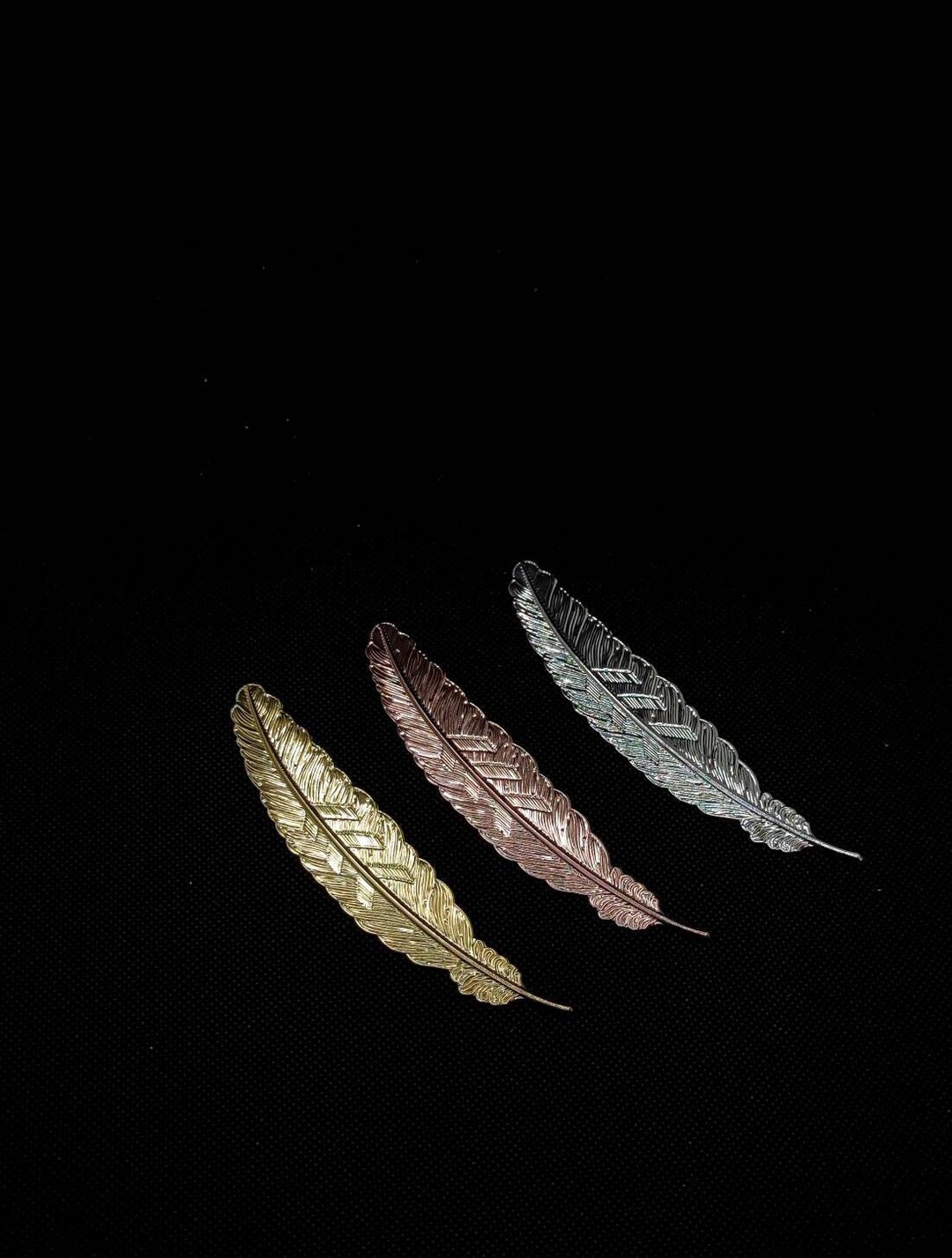 Metal Feather Bookmark colour Options Available - Etsy
