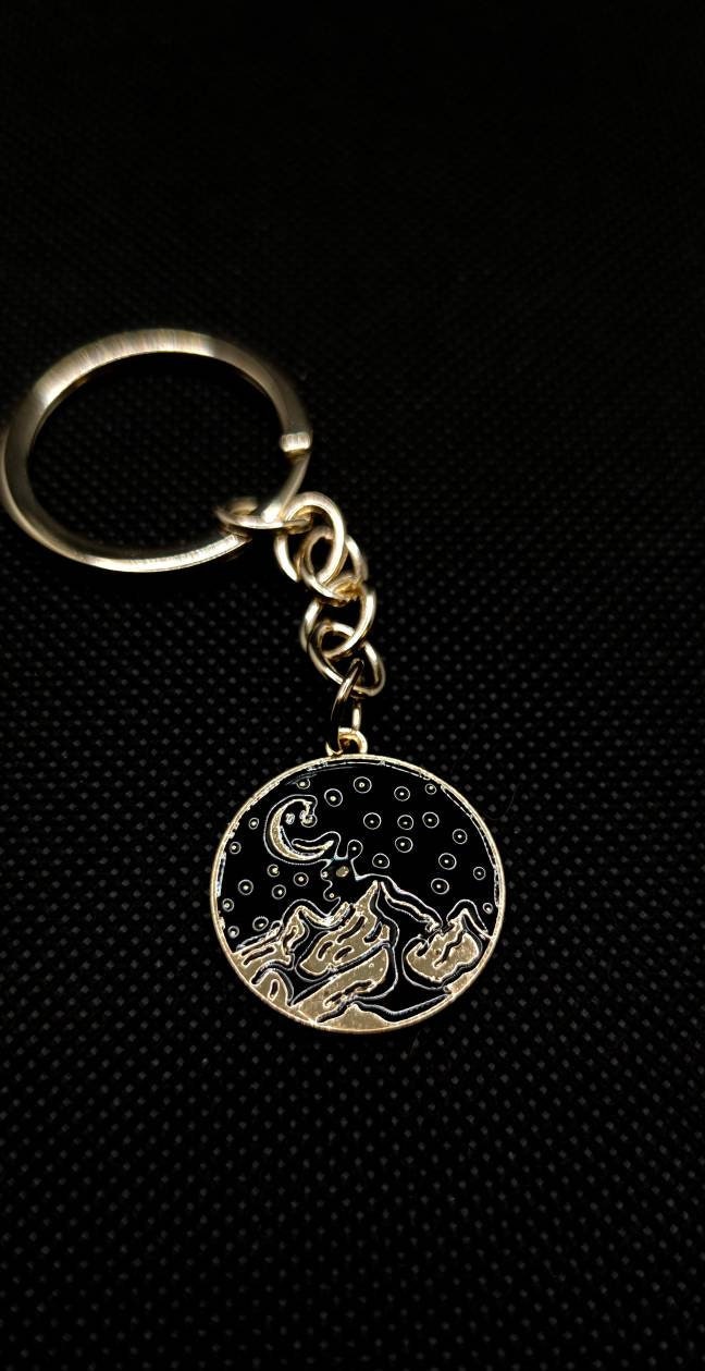 ACOTAR to the Stars Who Listen Black and Gold Keychain - Etsy