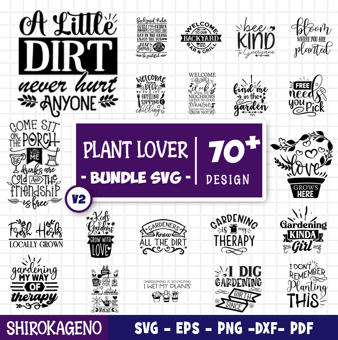 Plant Quotes Svg Bundle, Plant Lover Svg Bundle, Houseplant Svg, Plant ...