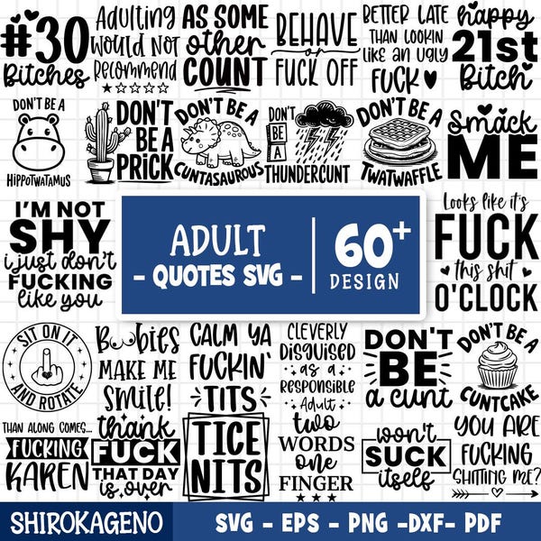 Inappropriate Svg - Etsy