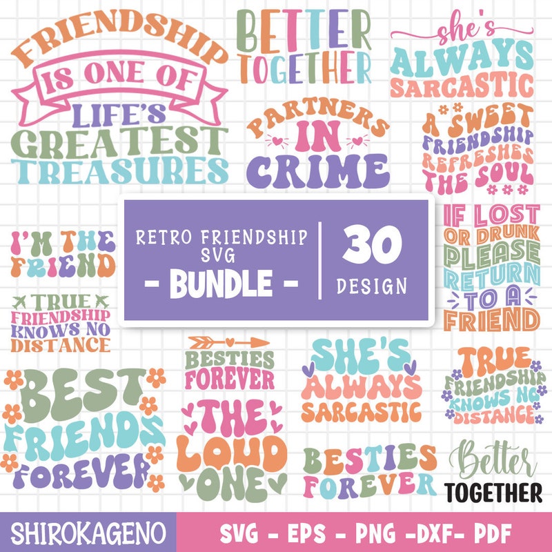 Friendship Svg - Etsy