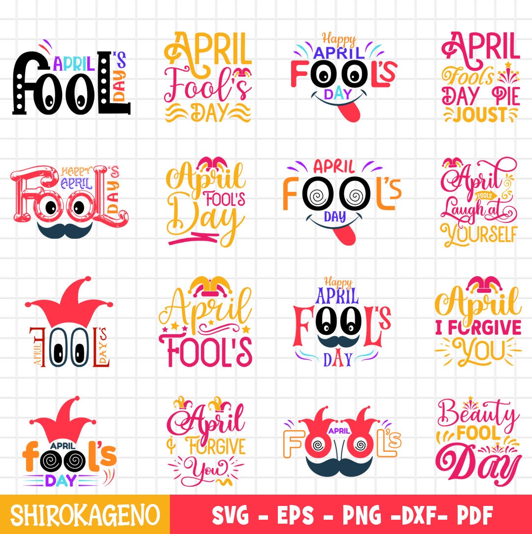 Happy April Fools' Day Svg Bundle, April Fool Svg , April Fool Day Svg ...