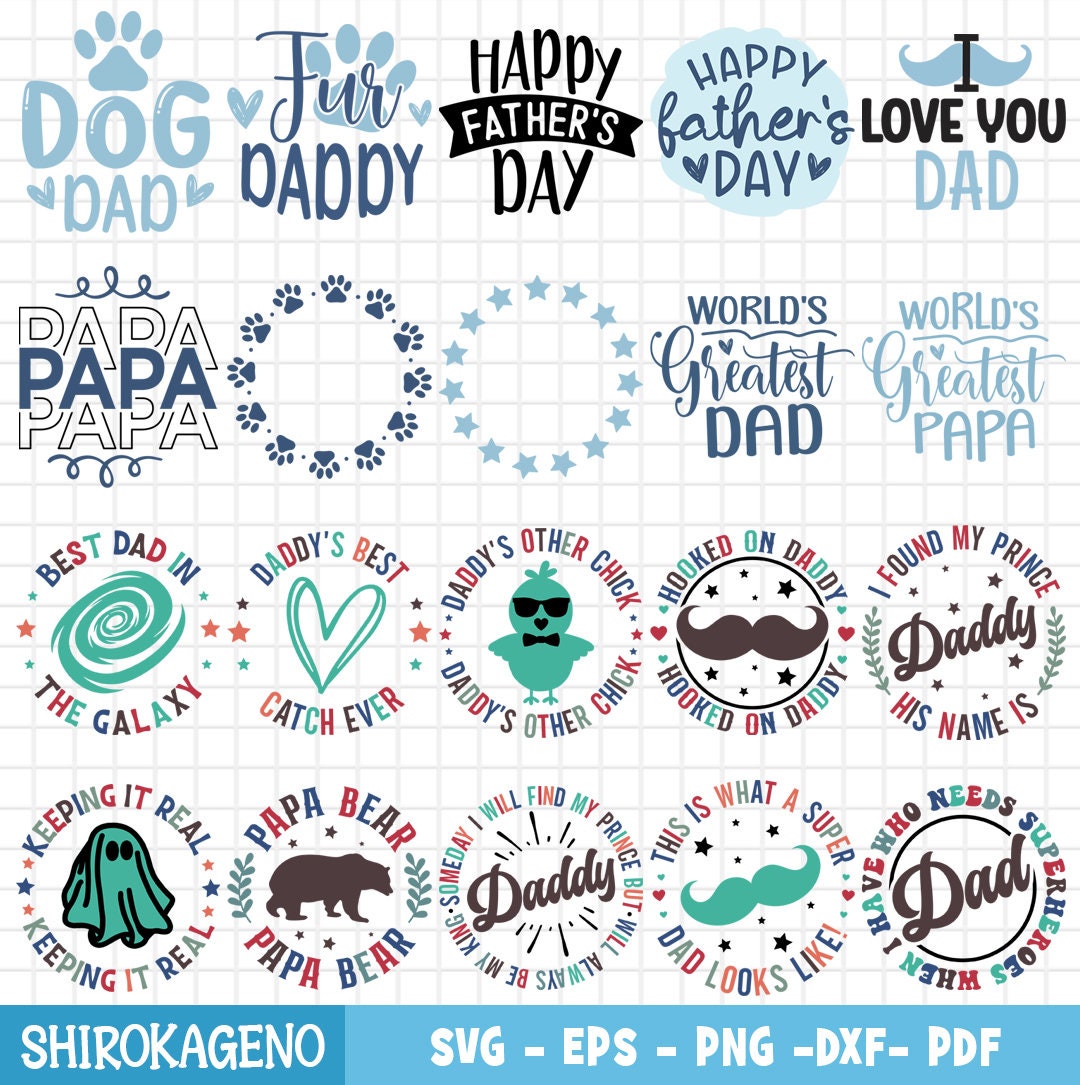 Big Fathers Day Keychain Bundle, Dad Svg, Best Dad, Daddy Svg, Happy ...