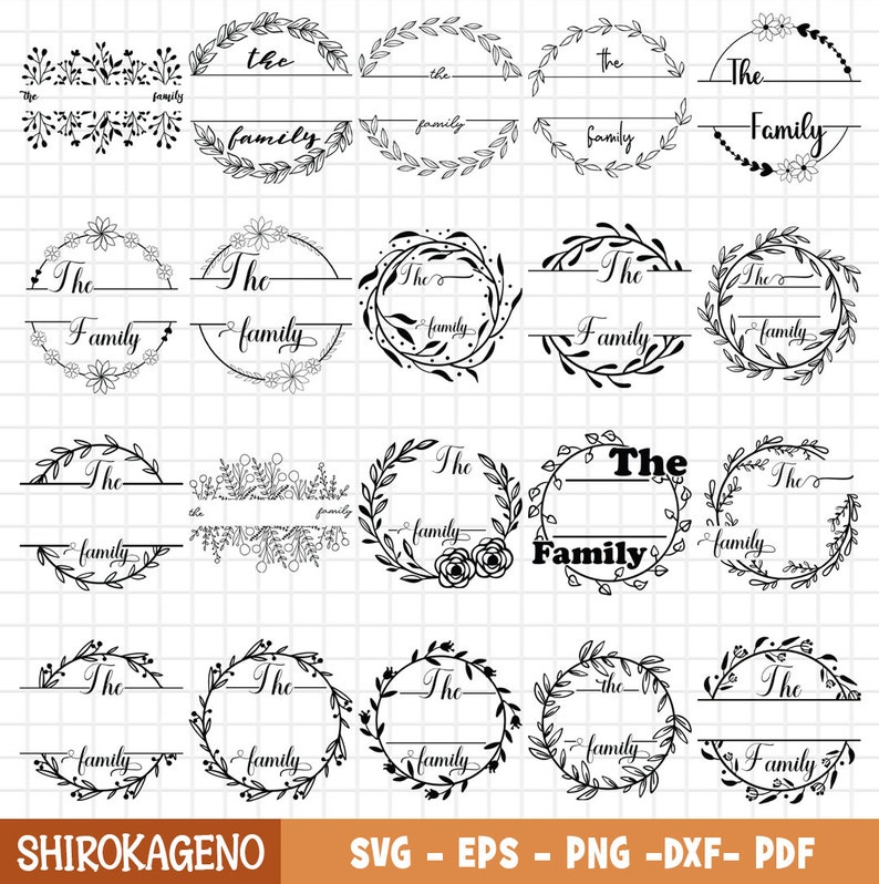 Family Sign Svg Bundle, Farmhouse Family Quote SVG Sign Bundle, Family ...