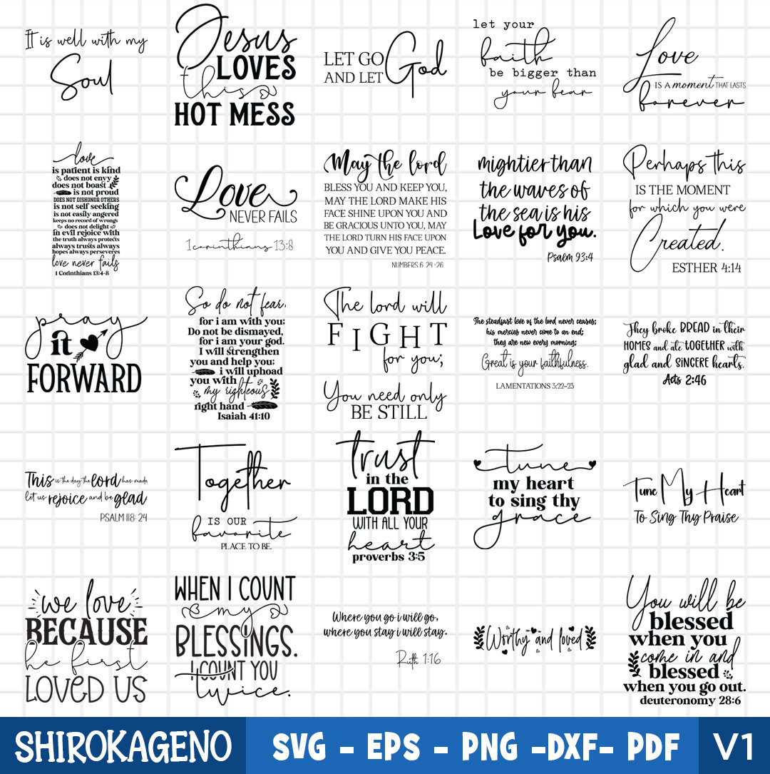 Farmhouse Christian Svg Bundle, Farmhouse Sign Svg, Faith Svg ...