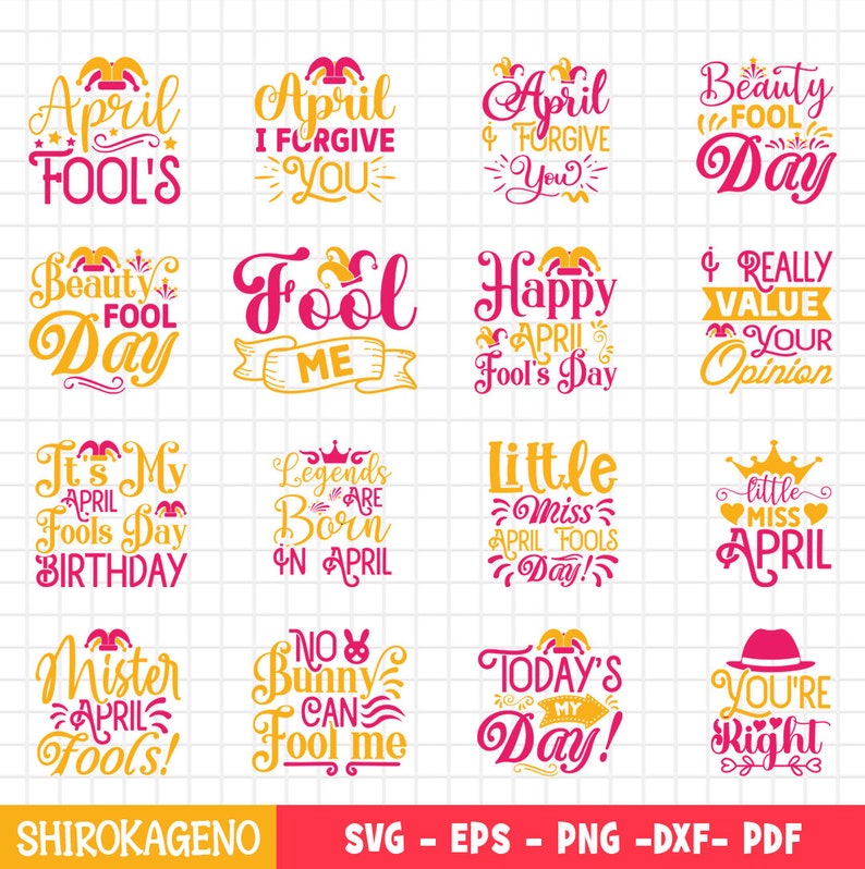 Happy April Fools' Day Svg Bundle, April Fool Svg , April Fool Day Svg ...
