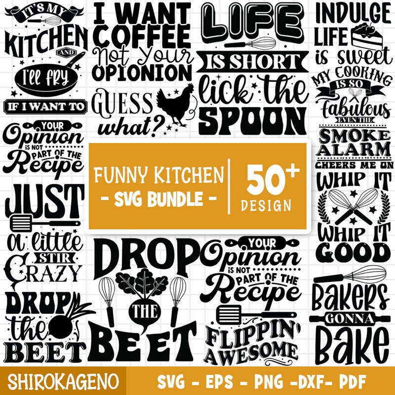 Kitchen Sign Svg - Etsy