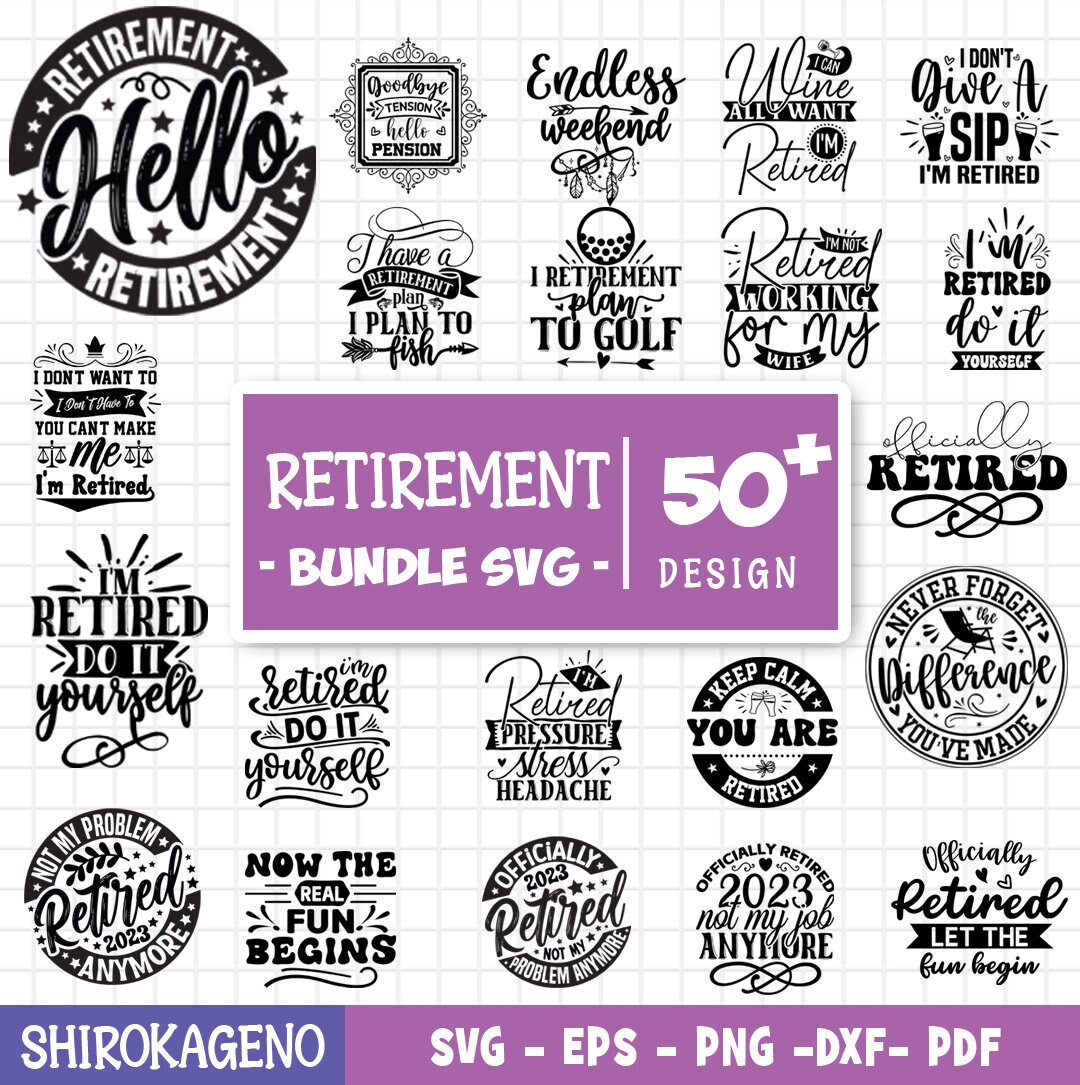 Retired Svg, Retirement Svg, Officially Retired Svg, Happy Retirement ...