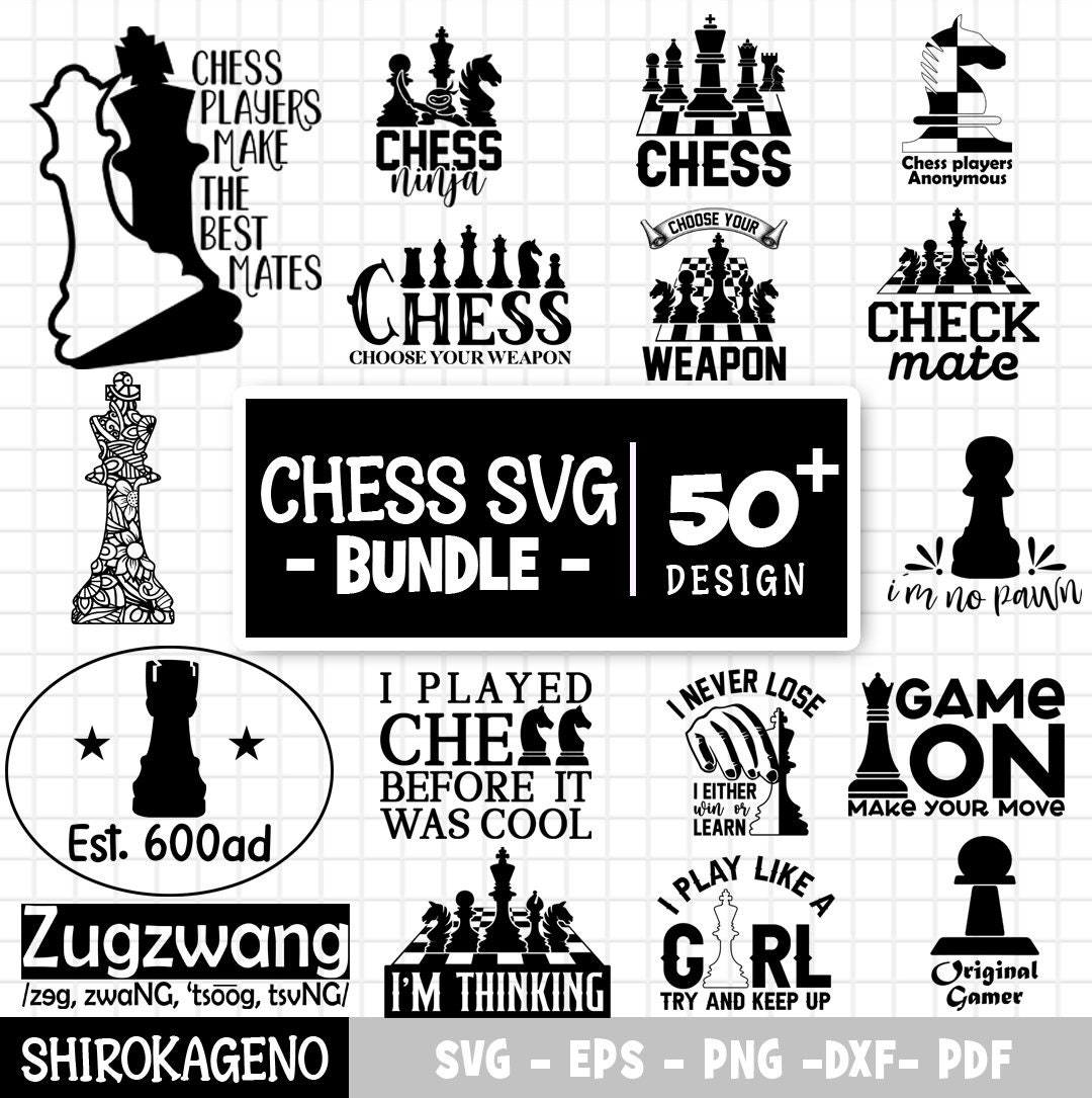Chess Svg Bundle, Chess Figures Svg, Chess Png, Chess Vector, Chess Cut ...