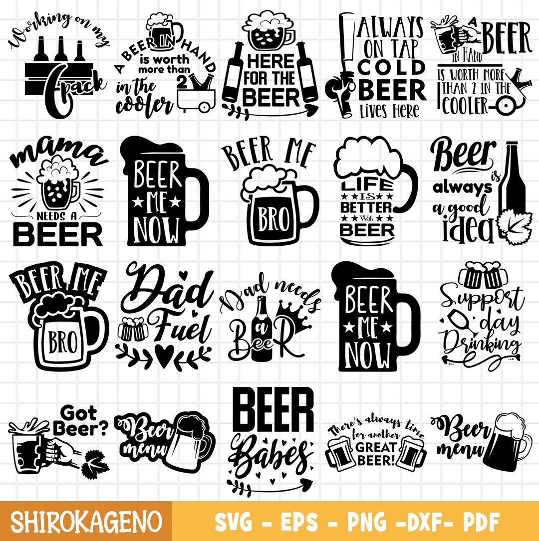 Funny Beer Svg Bundle, Alcohol Svg, Shot Glass Quotes Svg, Tequila Svg ...