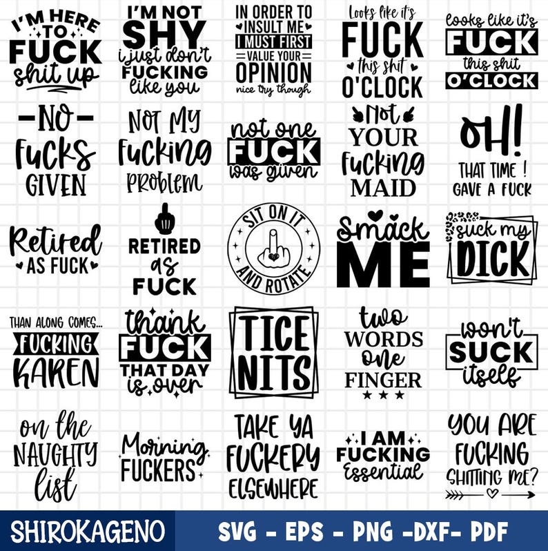 Adult Svg Bundle, Adult Quotes Svg, Funny Quotes SVG Bundle, Sarcastic ...