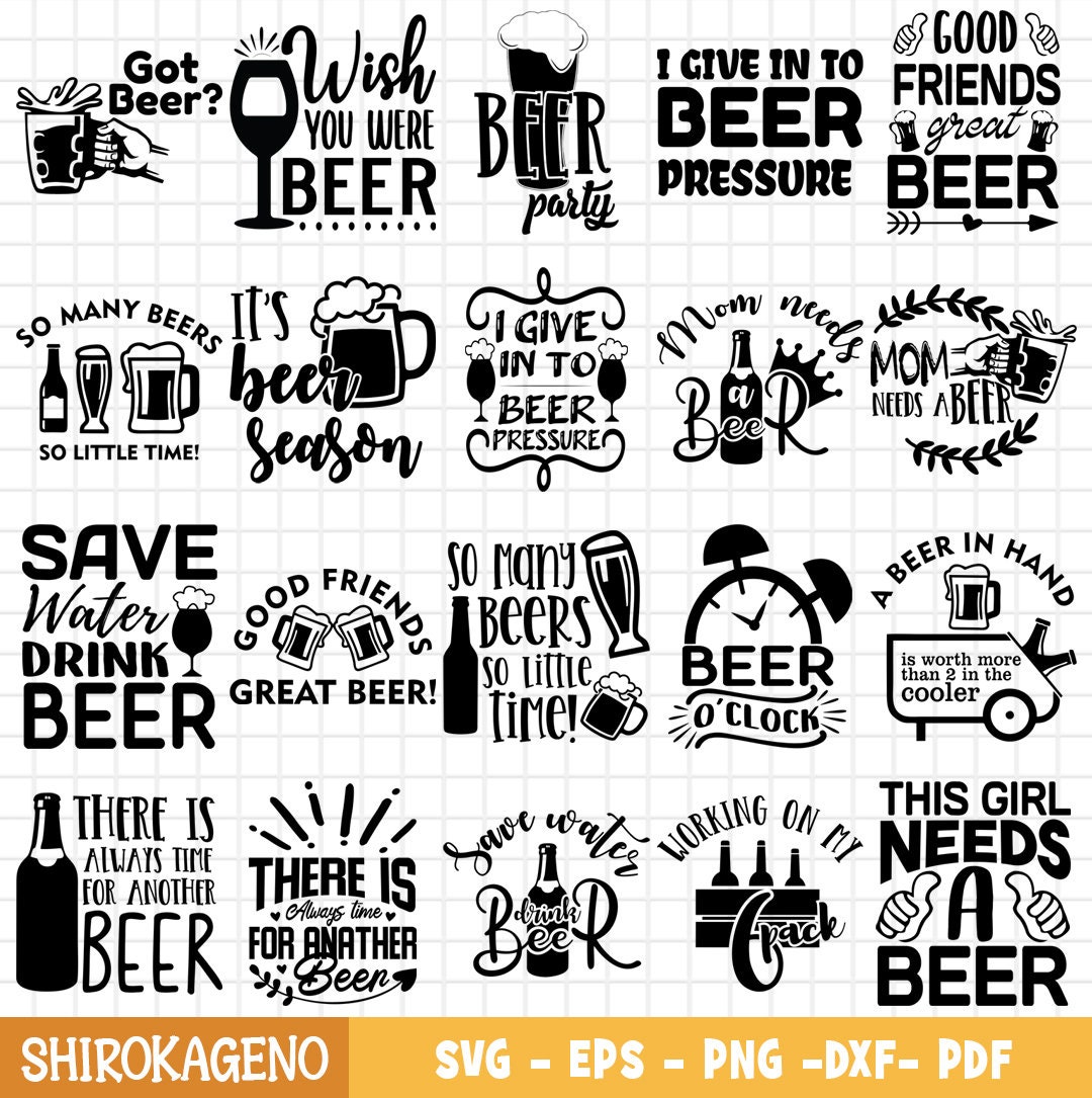 Funny Beer Svg Bundle, Alcohol Svg, Shot Glass Quotes Svg, Tequila Svg ...