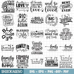 Family Quotes SVG Bundle, Family Sign Svg, Home Decoration Pack ...