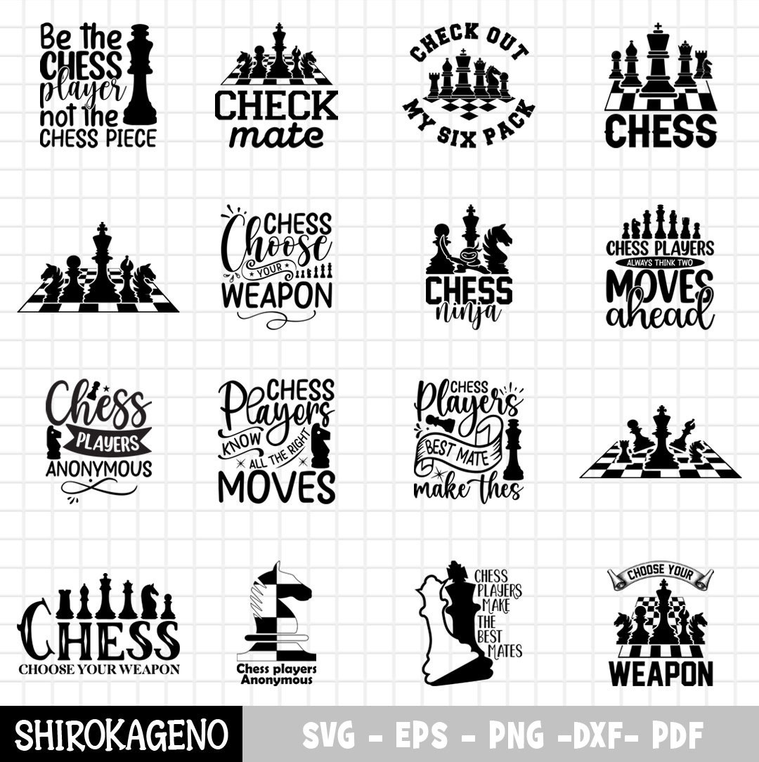 Chess Svg Bundle, Chess Figures Svg, Chess Png, Chess Vector, Chess Cut ...