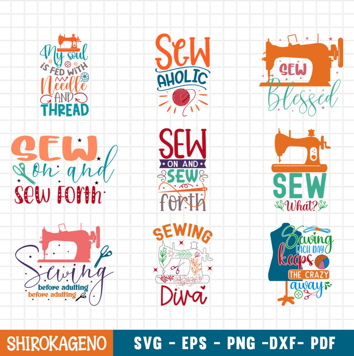 Sewing Svg Bundle, Sew Svg, Sewing Machine Svg, Sewing Room Svg ...