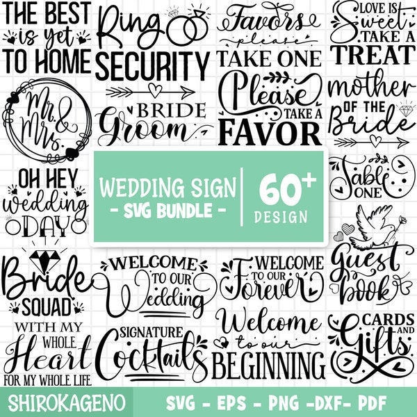 Wedding Sign Svg - Etsy