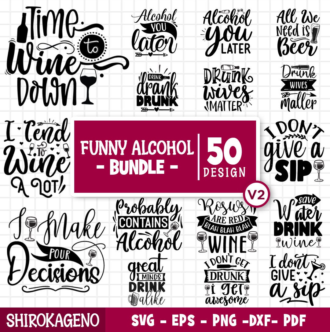 Funny Alcohol Svg Bundle, Shot Glass Quotes Svg, Tequila Svg, Funny ...